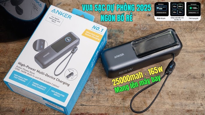 Pin Dự Phòng Anker Zolo 25000 165W - A1695 | Trùm sạc dự phòng 2025