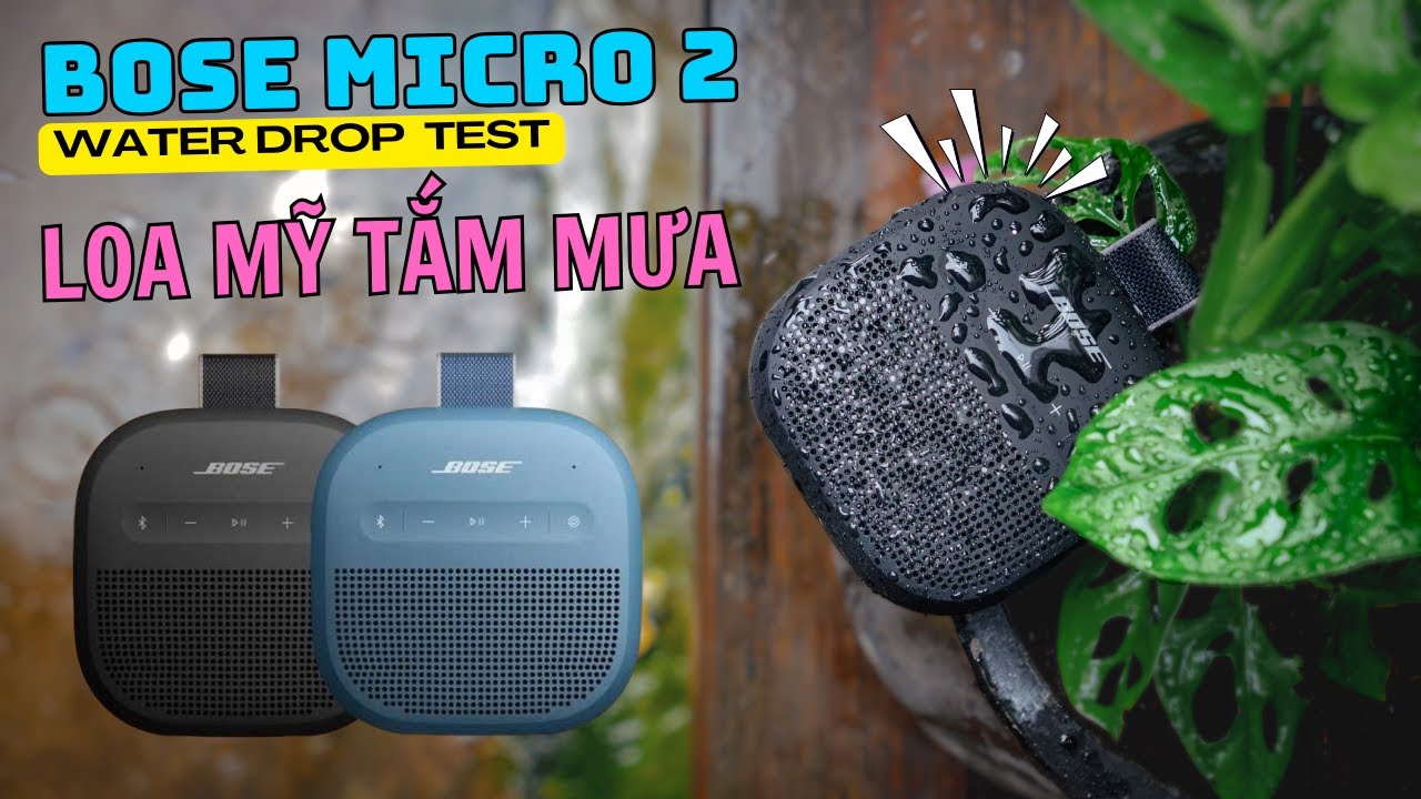 Bose Soundlink Micro 2 Water Drop Test