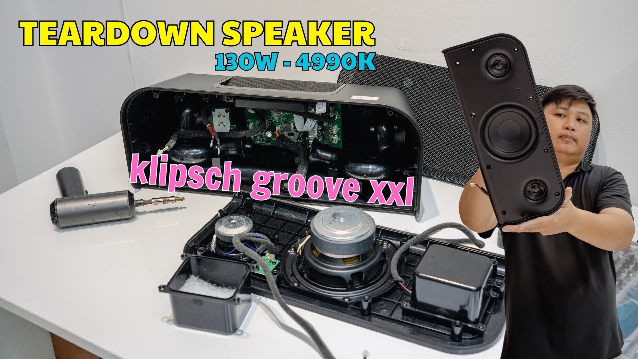 KLIPSCH GROOVE XXL TEARDOWN INSIDE