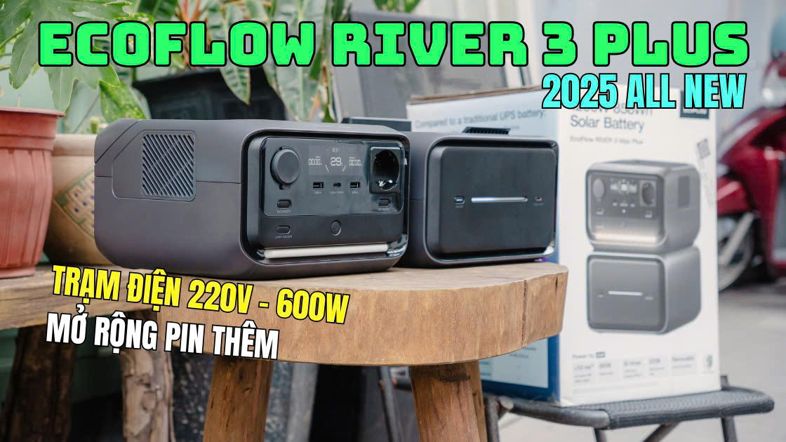 Trạm Sạc Di Động EcoFlow River 3 Max Plus 600W Đáng Mua Nhất | Sạc ...