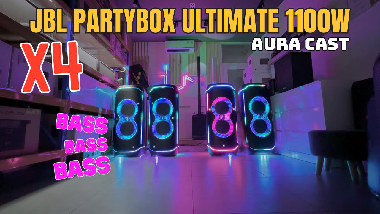 JBL PARTYBOX ULTIMATE 1100W - Connect 4 Big Speakers by AuRa Cast